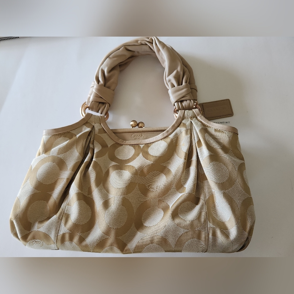 Coach Signature Collection Vintage Handbag With Card … - Gem